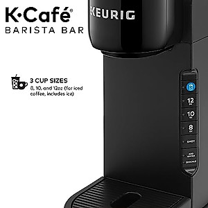 Keurig K-Café Barista Bar Single Serve Coffee Maker and Frother, Black