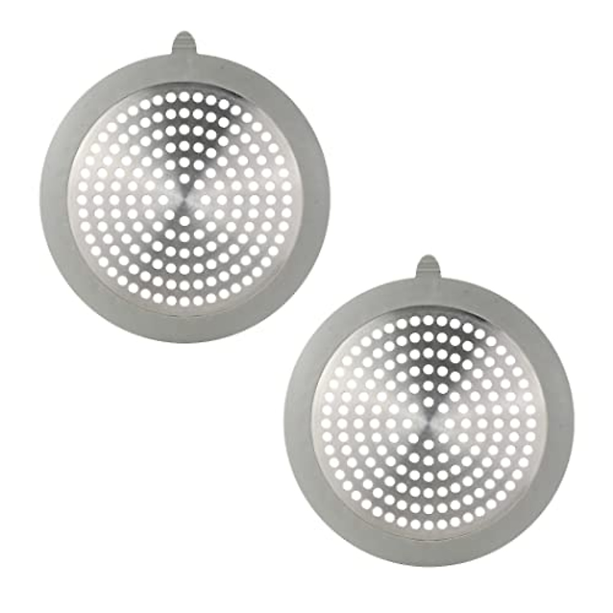 Danco 11040P Bathroom Sink Hair Catcher, Bathtub Drain Protector, Sink and Tub Strainer, 2-Pack