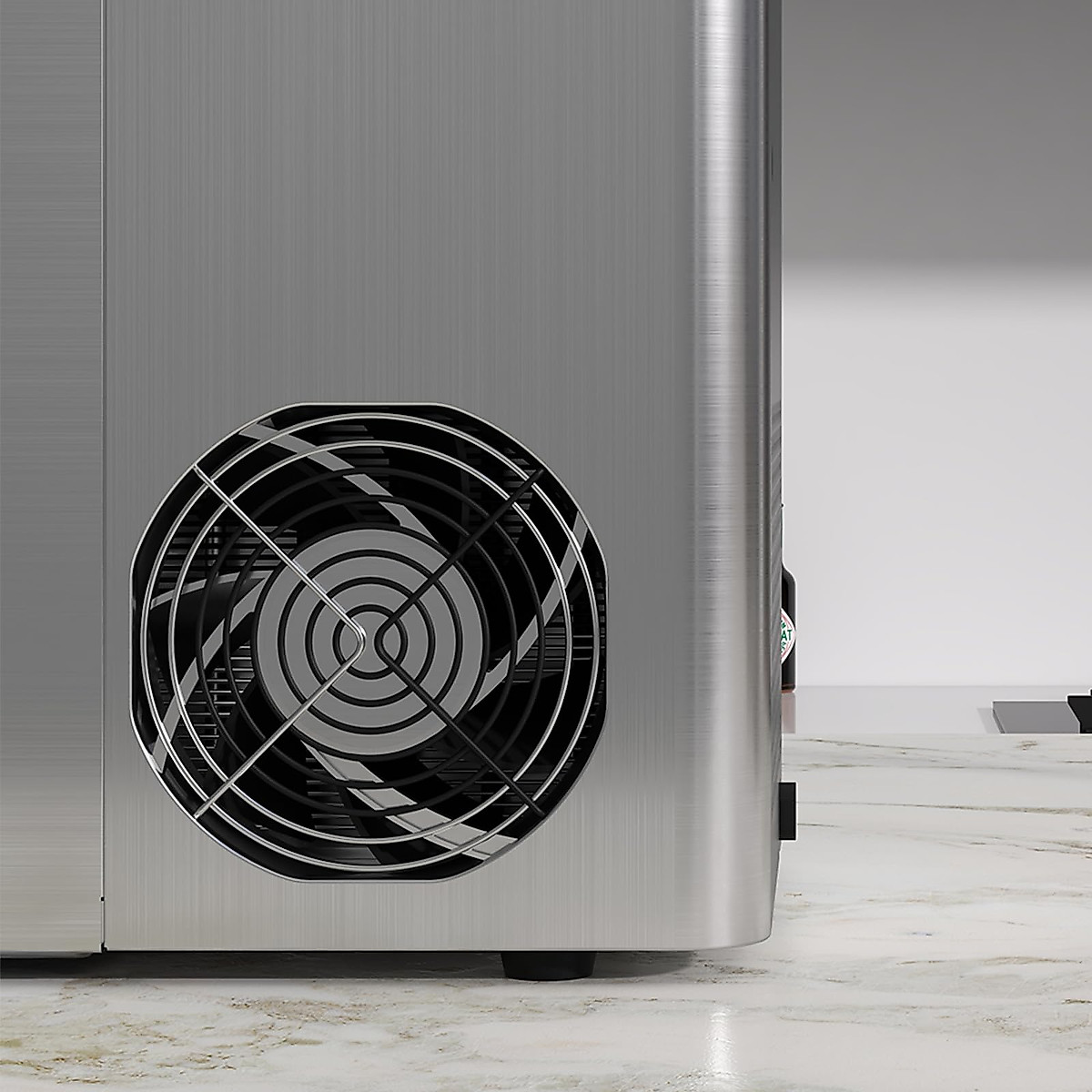 Ice Maker Countertop, Automatic 44 lbs/Day, with Soft Chewable Ice, Portable Machine Scoop, Self-Cleaning, One-Click Operation, for Home/Kitchen/Office/Party