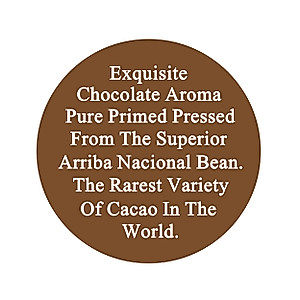 Raw Cocoa Butter 8 oz. 100% Pure Natural Unrefined FOOD GRADE Arriba Nacional Cacao Bean, Great For Chocolate Making, Soap, Lip Balm and Moisturizer For DIY Body Butters