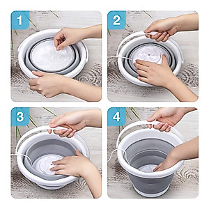 Mini Washing Machine, Ultrasonic Turbine Washer, Foldable Laundry Tub With USB Powered, Portable Compact Personal Baby Clothes Washer for Home Travel Apartments Dorms Socks Underwear Bra