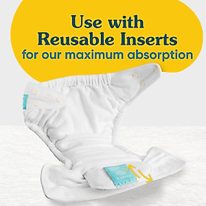 Charlie Banana Baby Disposable Cloth Diaper Liners and Baby Wipes, Unscented, 100-Pack