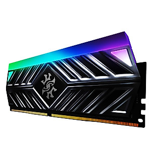 XPG Spectrix D41 TUF Certified RGB DDR4 3200MHz 32GB (2x16GB) 288-Pin CL16-20-20 PC4-25600 Desktop U-DIMM Memory Retail Kit Black (AX4U3200716G16A-DB41)