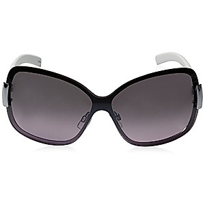 Circus NY by Sam Edelman Women's CC201 Metal Shield Rectangular Sunglasses with UV400 Protection - Trendy Gifts for Her, 132mm