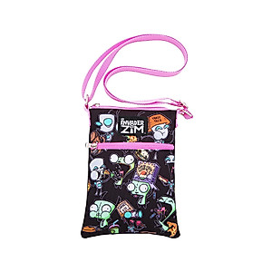 Invader Zim GIR Snacks Passport Crossbody Bag PINK NONE