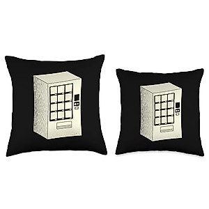 Vending Machine Vending Machine Clothing Japan Vending Retro Anime Machine Seller Throw Pillow, 16x16, Multicolor
