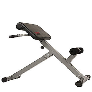 Sunny Health & Fitness SF-BH6629 45 Degree Hyperextension Roman Chair Grey