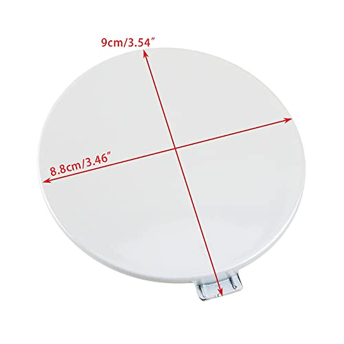 LETAOSK White Front Tow Hook Cover Cap Fit for BMW X5 F15 25d 25dX 28iX 30dX 35dX 35i 35iX 40dX 50iX 2014-2018