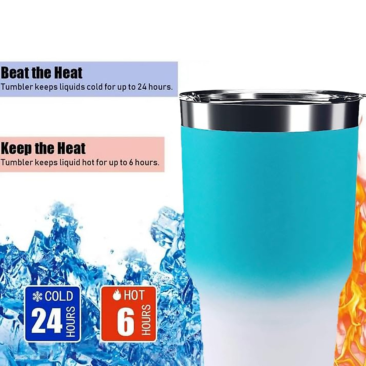 Haven Space Collections Travel Coffee Mug 30 Oz - Leak Proof Stainless Steel Tumbler - Insulated Coffee Mug