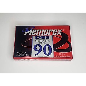 Memorex DBS 90 Single Blank Audio Cassette Tape Vintage