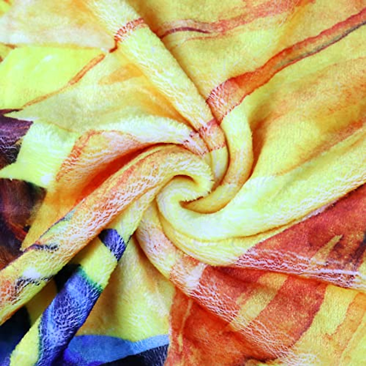 Sunflower Blanket Super Soft Flannel Throw Blanket Lightweight Fluffy Plush Fuzzy Cozy Soft Sofa Bed Blanket for Bedding Sofa and Travel 60"X80"