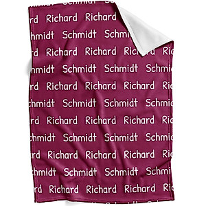 Monkey Duo Personalized Baby Blanket with Name for Boys and Girls, Customized Baby Blanket for Infants, Newborns, Babies, Toddlers and Kids, Custom Name Blanket