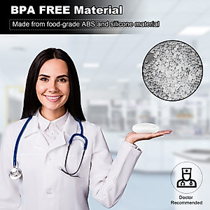 Retainer Case, Slim Aligner Case with Adjustable Vent Holes and Mirror, Compatible with Invisalign, Night Guard and Mouth Guard, Premium Retainer Case, With Aligner Remover Tool, Chew & Brush, White