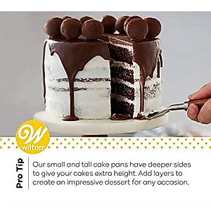 Wilton Small and Tall Aluminum 2 x 6-inch Layer Cake Pan Set, 2- Piece