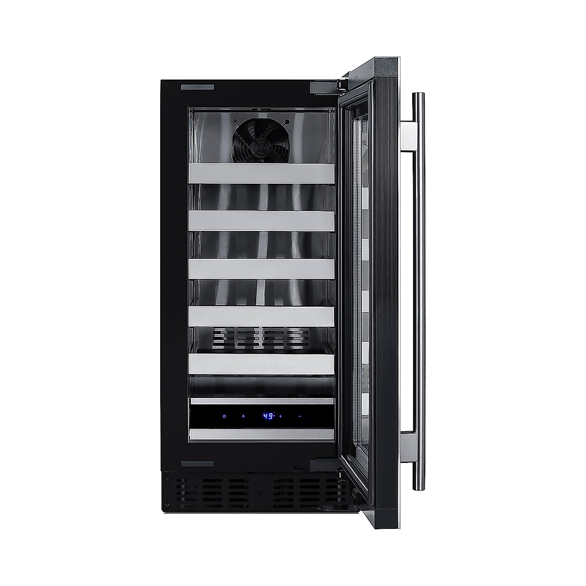 Summit ASDW1522 Summit ASDW1522 15 Inch Wide 18 Bottle Capacity Built-In Wine Cooler with Front Door Lock