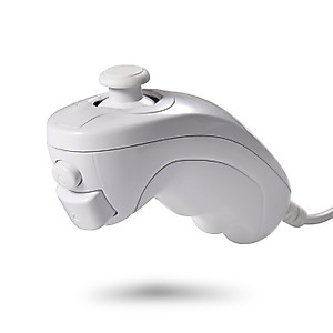 2 Pack miadore Wii Nunchuck Controller, Nunchuk Controller Replacement Compatible for Wii Wii U Console