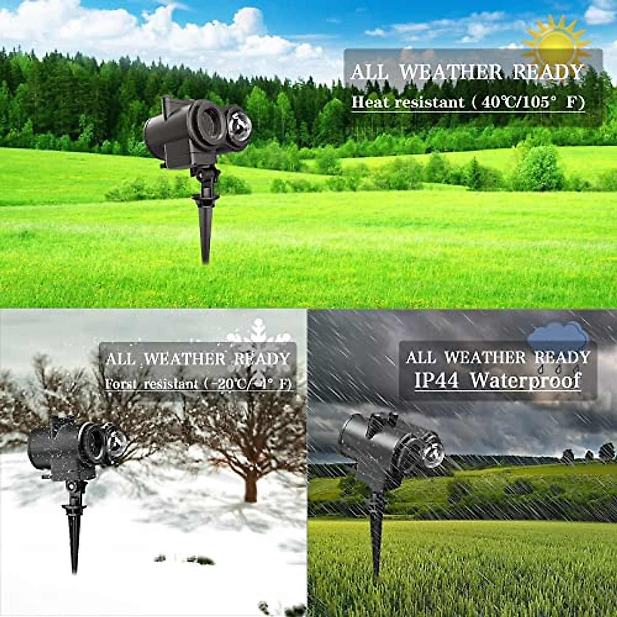 Christmas Projector Lights Outdoor, 3D Ocean Wave Christmas Light Projector with 26 HD Effects Waterproof Holiday Projector Lights for Home Indoor Birthday Party Xmas Decorations