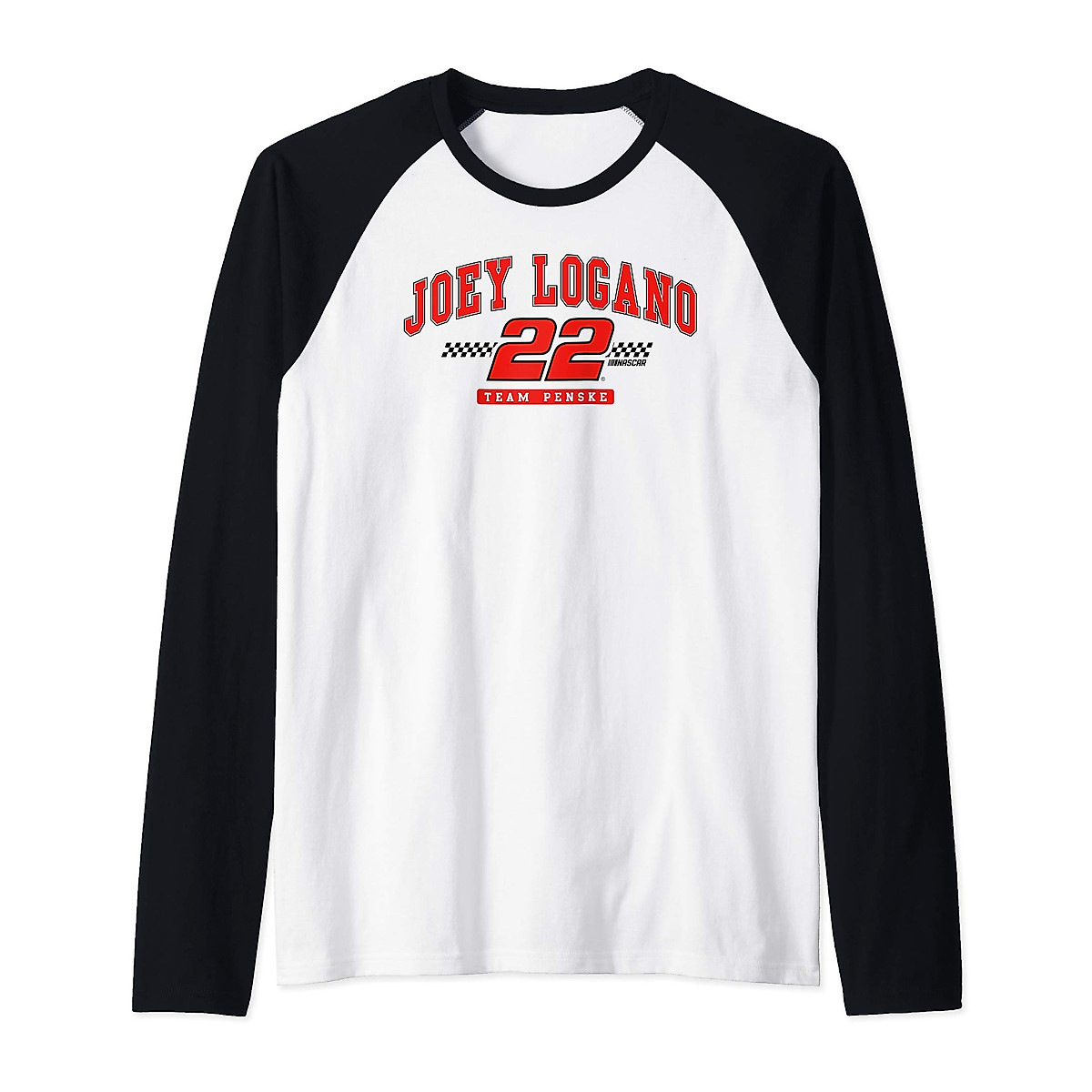 NASCAR - Joey Logano - Arch Raglan Baseball Tee