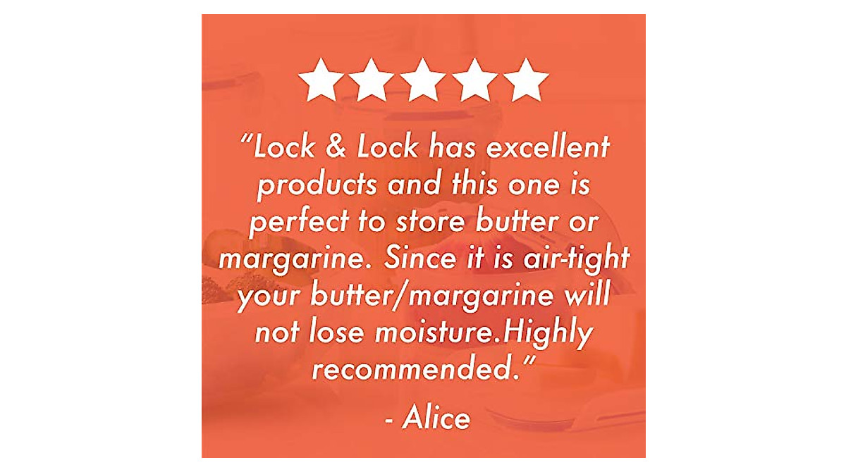 LocknLock Airtight Food Storage - Keep Butter Fresh