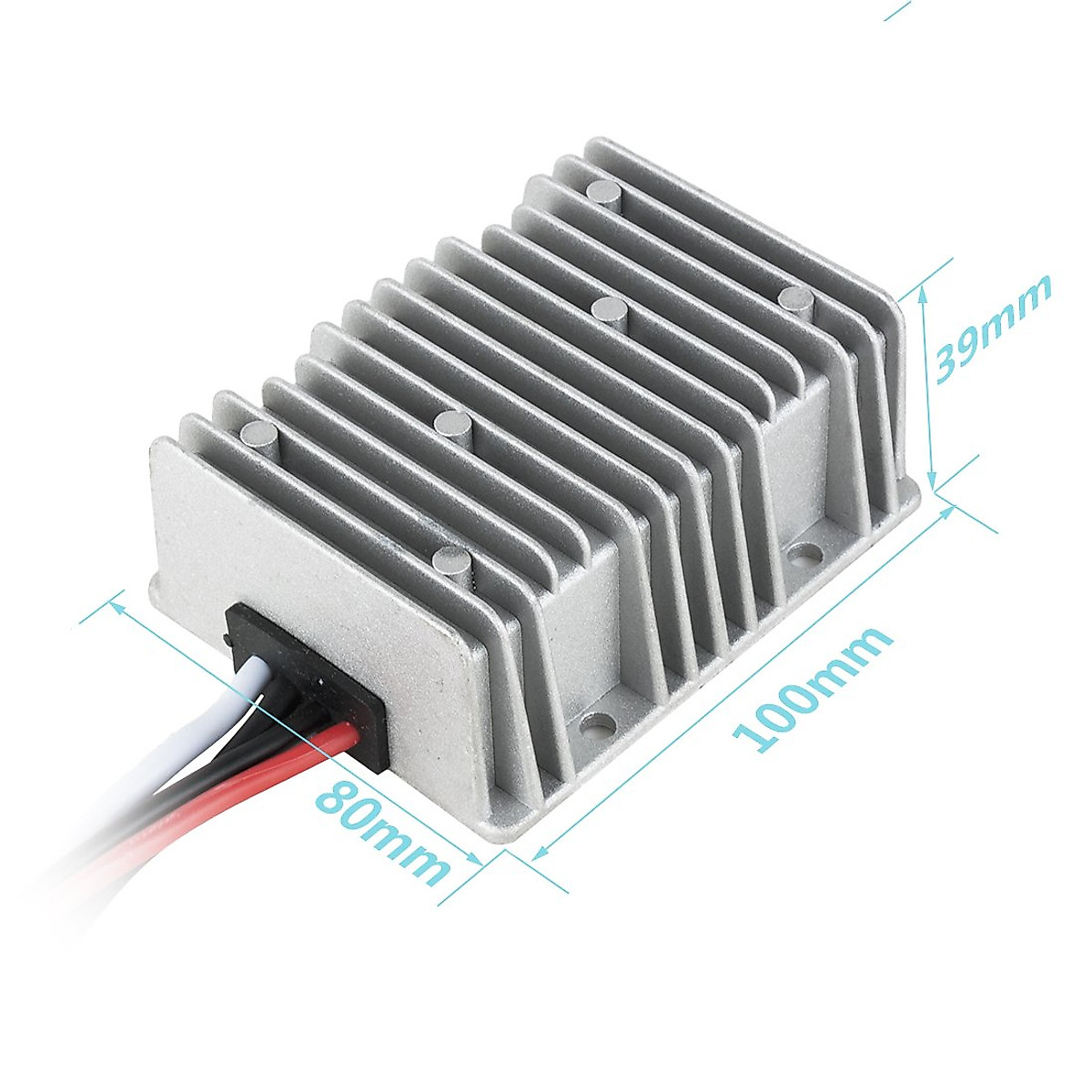 uxcell Voltage Converter Regulator DC/DC DC 24V to DC 13.8V 40A 552W Transformer Waterproof