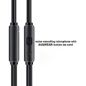 kolodosa 2 Pack Wired Earbuds - Metal Corded Earphones with Microphone Headphones Ear mic Buds Driver bass high Phone Android Quality Earbud Headphone Earphone Phones Best audifonos Volume