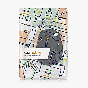 kwmobile Silicone Headband and Ear Pads Cover Set Compatible with Apple Airpods Max - Covers - White/Black