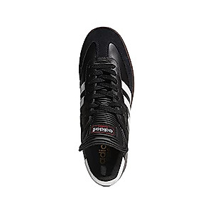 adidas Men's Samba Classic Soccer Shoe,Black/Running White,10.5 M US