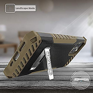 BEYOND CELL Tri-Shield Phone Case Compatible with iPhone 11 Pro (2019) 5.8” only, Military Grade Drop Tested, Shockpoof High Impact Rugged Armor Cover with Metak Kickstand, Belt Clip Holster