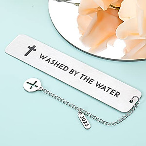 Baptism Gifts for Teen Girls Boys Stocking Suffers Religious Bookmark Gift for First Communion Gifts for Goddaughter Godson Godchild Baby Adult 2023 Baptism Gifts for Women Men Friends Catholic Gifts