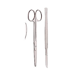 Tamsco Basic Fragging Kit of 4 Pieces (M-1090, M-1140, T Cutters for Hard and Soft Coral Stainless Steel Convenient Button Case Good for Fresh and Salted Water