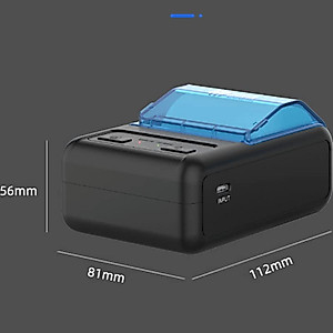 SLNFXC Mini Thermal Printing Wireless USB Receipt Ticket Printer Compatible with Paper Android Label Printing.