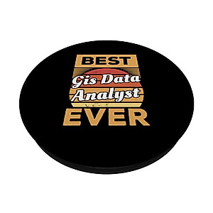 Vintage Best GIS Data Analyst Ever PopSockets Standard PopGrip