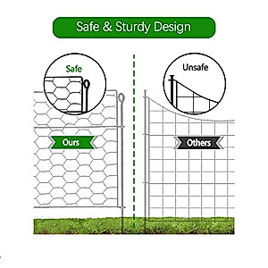 nutroeno Chicken Wire Cloche Plant Protector – Mesh Plant Cage Supports for Vegetables, Plants and Shrubs from Animals, Rabbits, Cats and Lawn Mowers, Garden Barrier Fencing. (2 Sets)