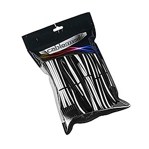 CableMod Pro ModMesh Sleeved Cable Extension Kit (Black + White)