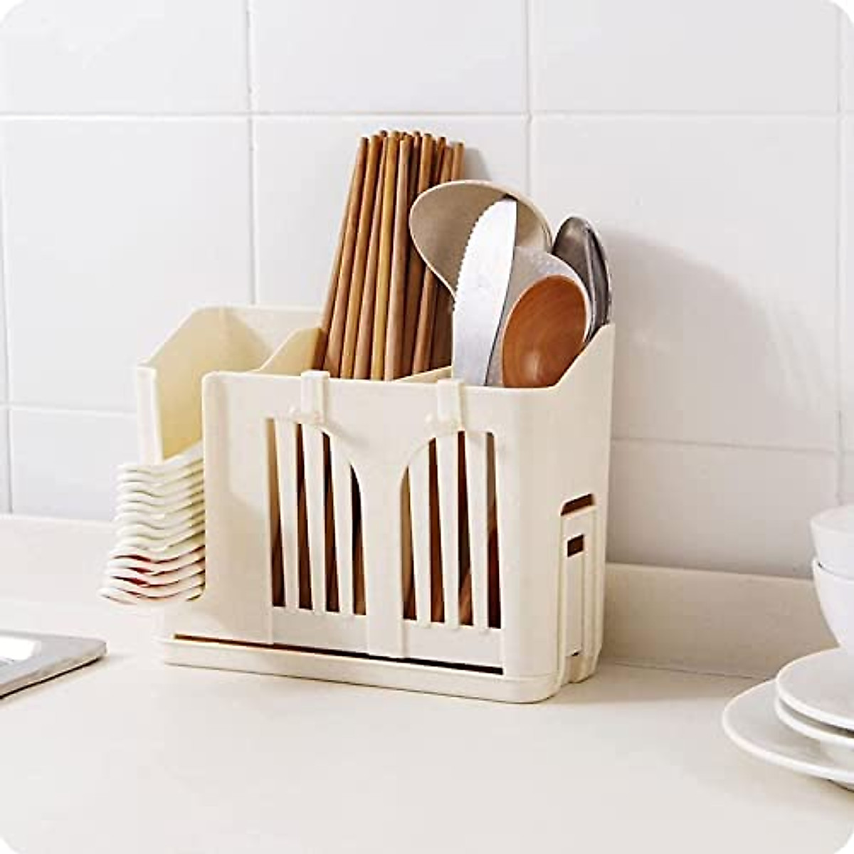 ceramic Utensil Caddy Kitchen Accessories Storage Rack Tableware Wall-Mounted Chopsticks Storage Rack Pen Holder chopstick holder