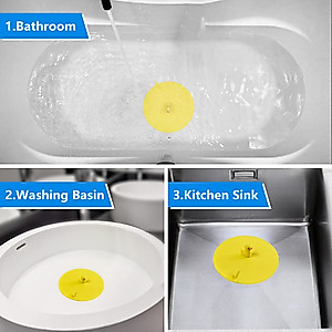 Kitchen Sink Strainer Sink Stopper - Abnaok 2 PCS Sink Strainer Stopper Kit, Universal Silicone Drain Cover, 4.5 Inch Stainless Steel Sink Drain Strainer, Food Catcher for Kitchen Sink