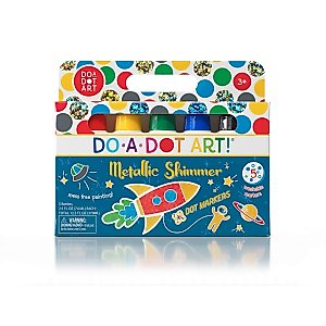 Kids Washable Dot Art Markers - New Metallic Shimmer Paint Daubers Non-Toxic For Children, Toddlers Preschool and Kindergarten Teachers The Original Dot Markers By Do A Dot Art!