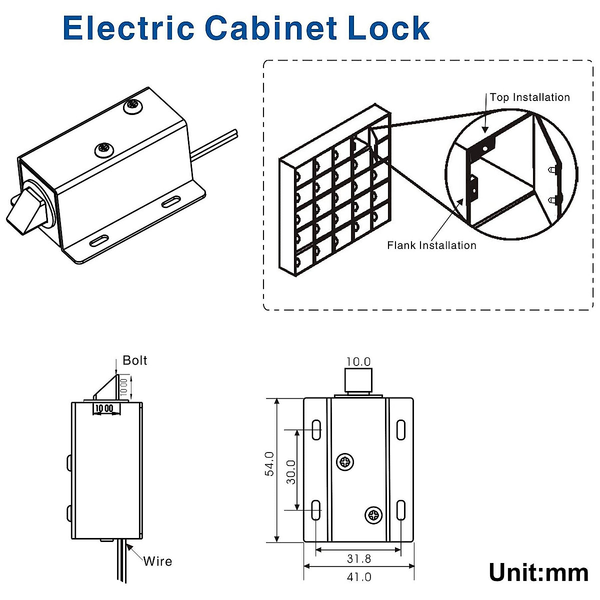 UHPPOTE DC12V File Display Cabinet Drawer Latch Assembly Solenoid Electric Lock