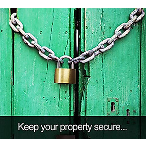 NextClimb Heavy Duty 2" Large Padlock with 10 Matching Keys - Weatherproof Rust Resistant Steel Brass Keyed Aylock for Outdoor Fence, Door, Gym, Storage Unit