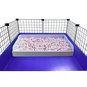 pcprbfk Guinea Pig Litter Box for All C&C and Midwest Cages,Guinea Pig Kitchen Area Keep The Pig Cage Clean and Tidy