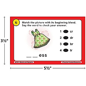 Teacher Created Resources Power Pen Learning Cards: Blends & Digraphs