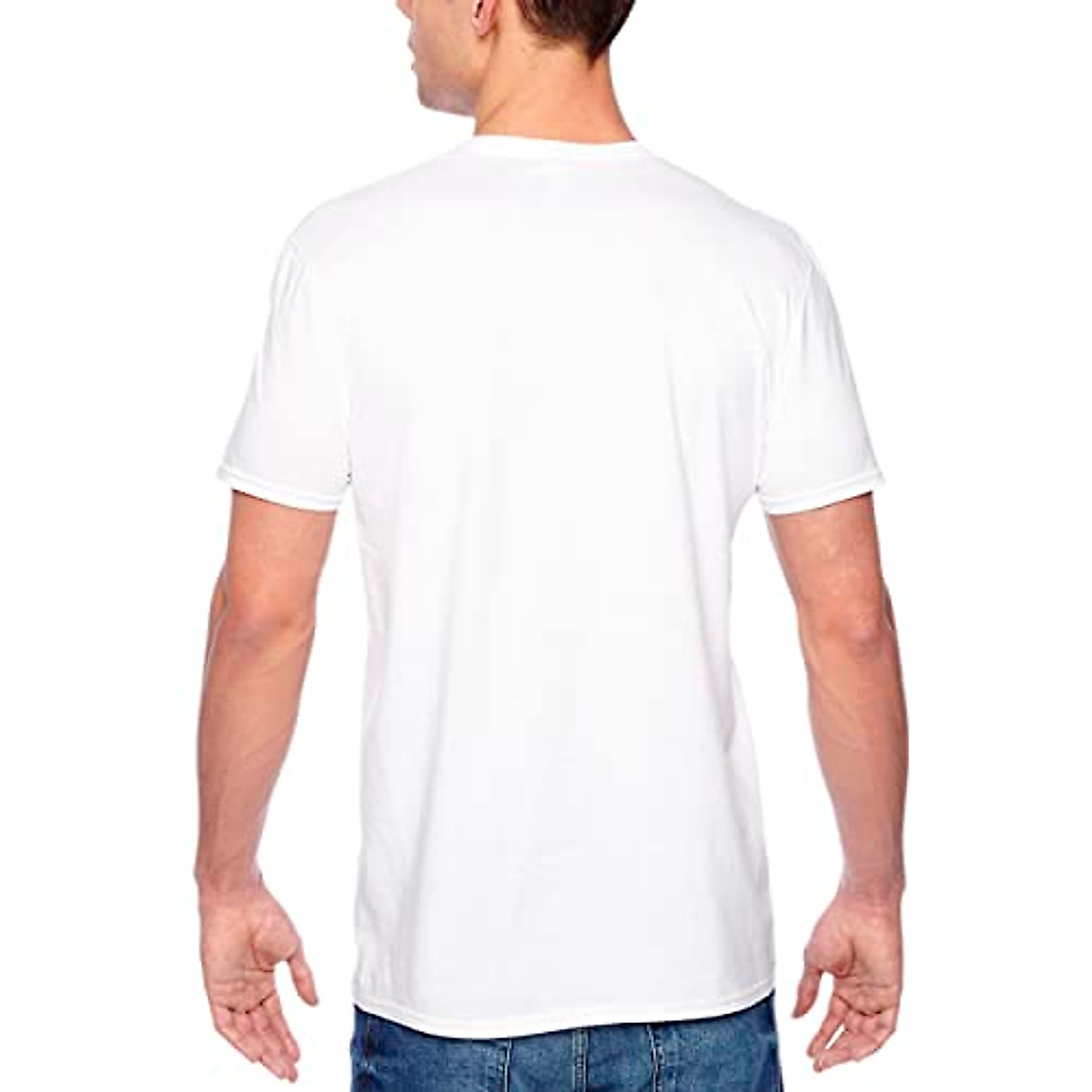 Fruit of the Loom Men's Stay Tucked Crew T-Shirt - X-Large - White (Pack of 6)