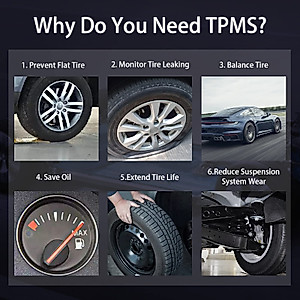 Marsflex TPMS Sensor, 13598772 for GM 315Mhz, Tire Pressure Monitoring Sensor Compatible with Buick Chevy Cadillac GMC, Tire Pressure Sensor Replacement 13586335,13598771 4 Pack