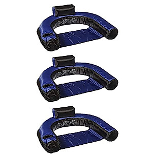 Swimline Inflatable Nylon Covered Swimming Pool U-Seat Chair Float (3 Pack)