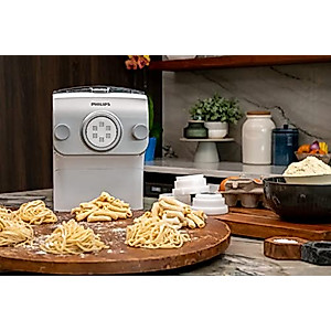 Philips Kitchen Appliances Pasta and Noodle Maker Plus, Large, HR2375/06