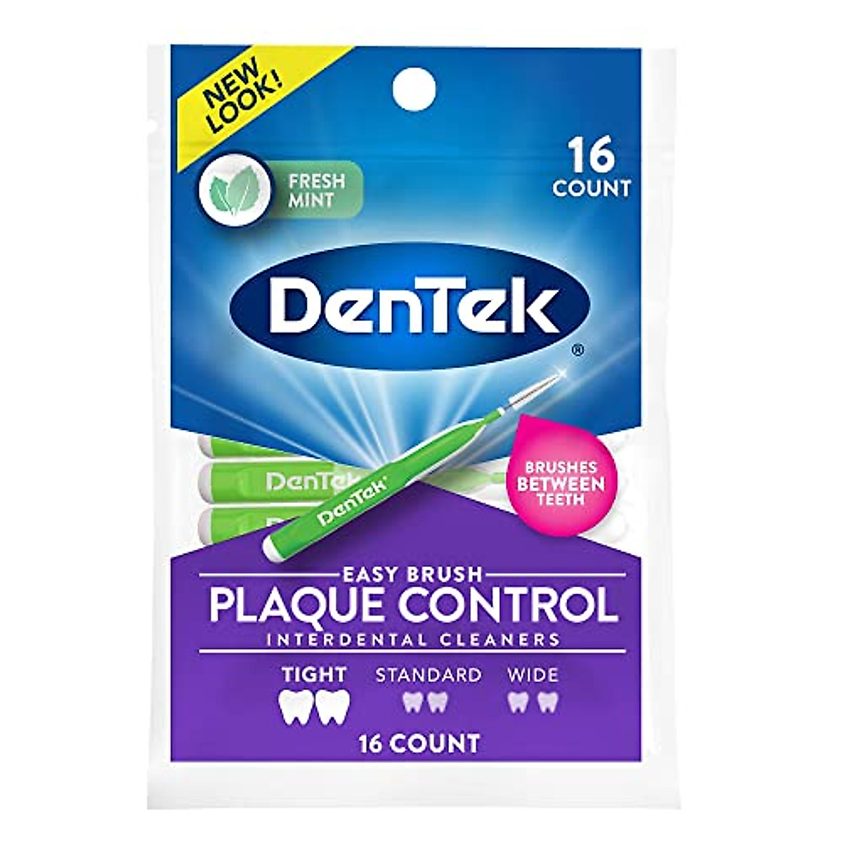 Dentek Easy Brush Fresh Mint Extra Tight Interdental Cleaners - 16 CT