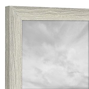 MCS Studio Gallery 8x10 Picture Frame Gray Woodgrain, Vertical & Horizontal Wall Hanging & Easel for Tapletop Display, Rectangle Photo Frame for Photos, Posters & Art Prints (2-Pack)