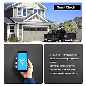 Smart WiFi Garage Door Opener Remote Controller Device Support for Alexa for Google and IFTTT Compatible with Your Smartphone (US Plug)