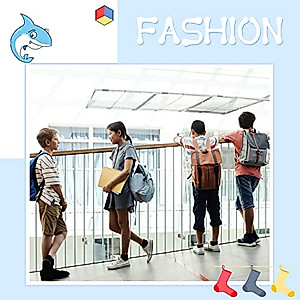 JAMEGIO Boy Socks12 Pairs Kids' Low Cut Socks Half Cushion Sport Ankle Athletic Cotton Socks(7-10 Years)