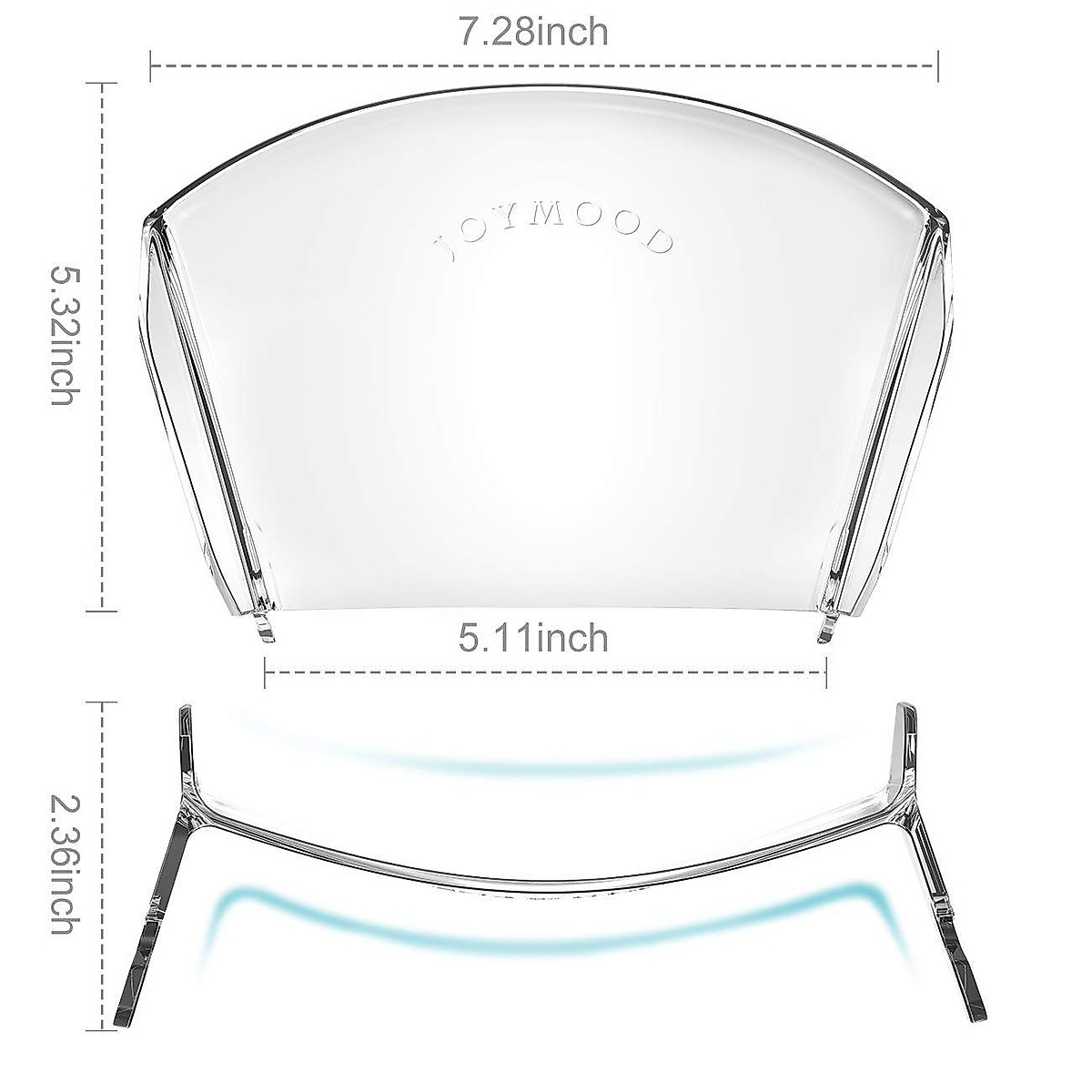 Pouring Shield, GUCHO Universal Pouring Chute for KitchenAid Bowl-Lift Stand Mixer Attachment/Accessories (pouringA)